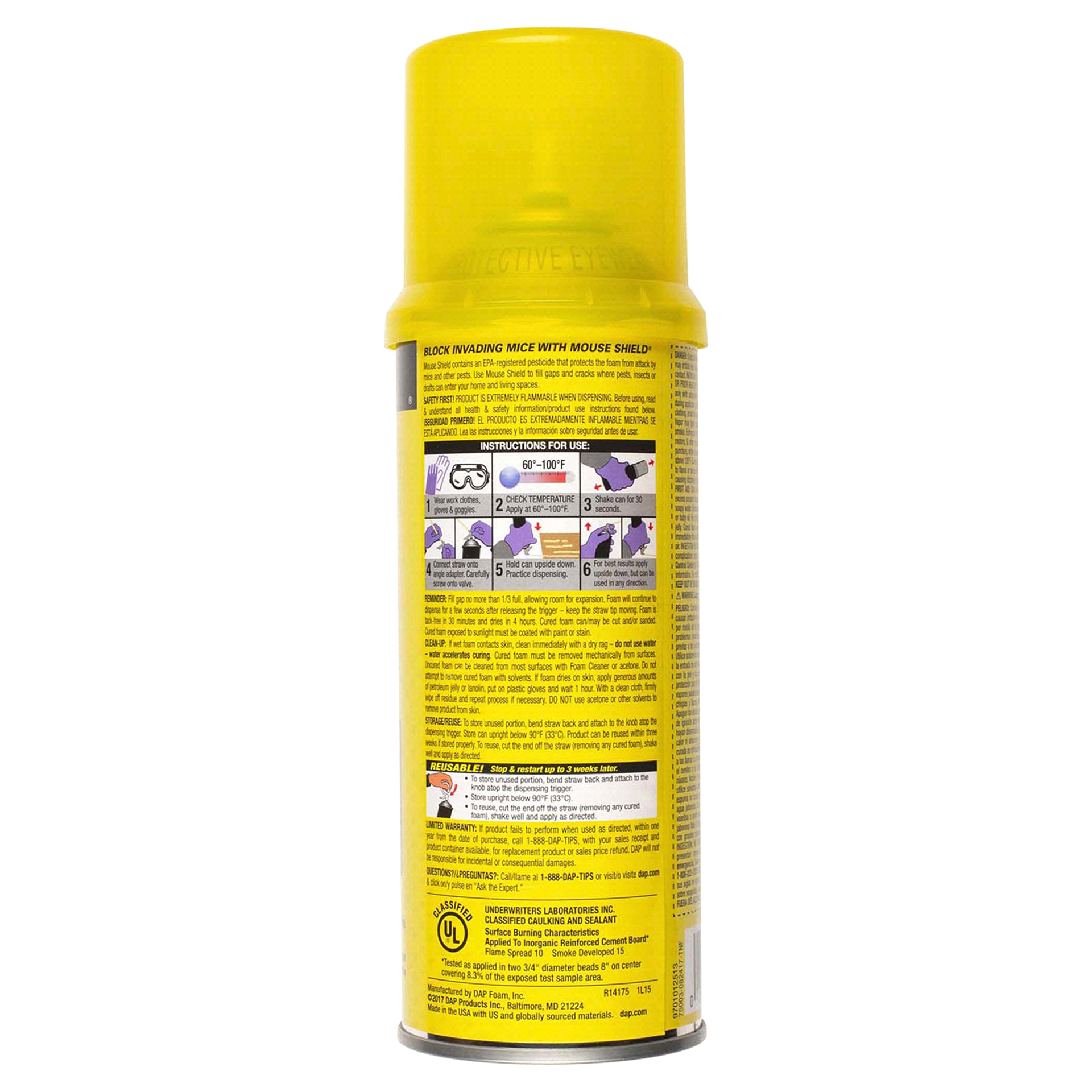 DAP Touch'n Foam Mouse Shield Foam Sealant & Blocker - Cream 12 oz | Shipt