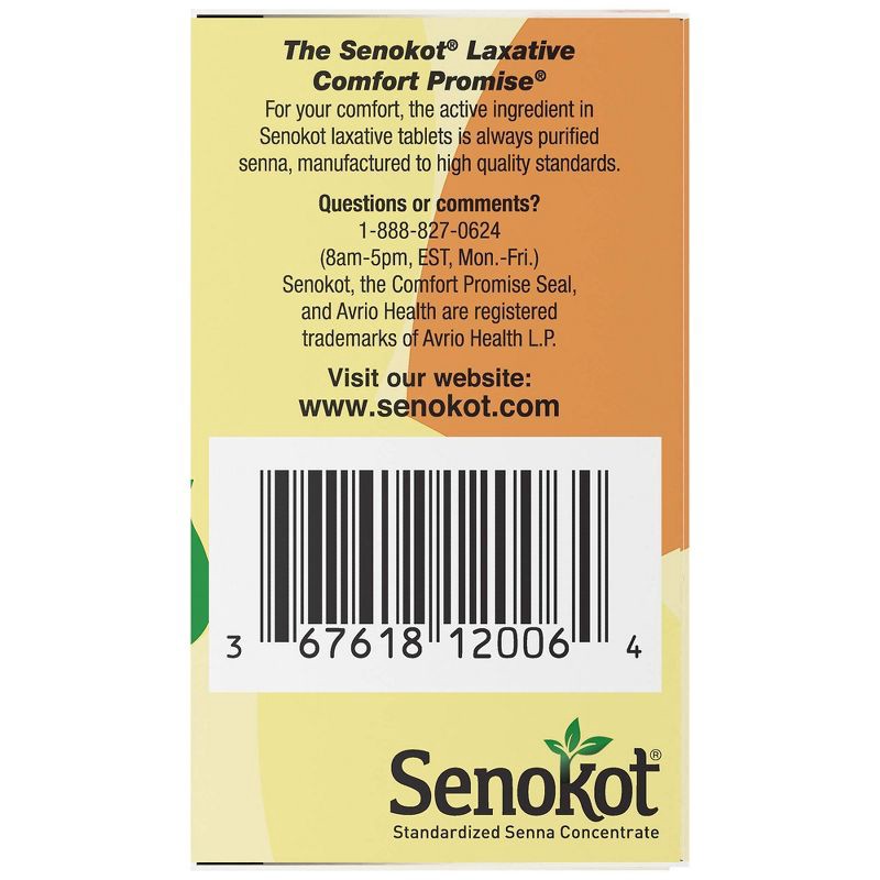 Senokot Extra Strength Natural Vegetable Ingredient Laxative - 36ct 36 ...