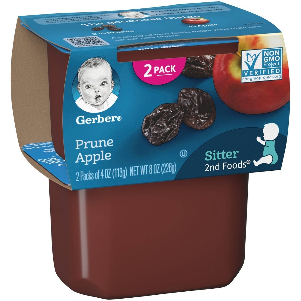 Gerber 2nd Foods Prunes With Apples 2 ct; 4 oz | Shipt