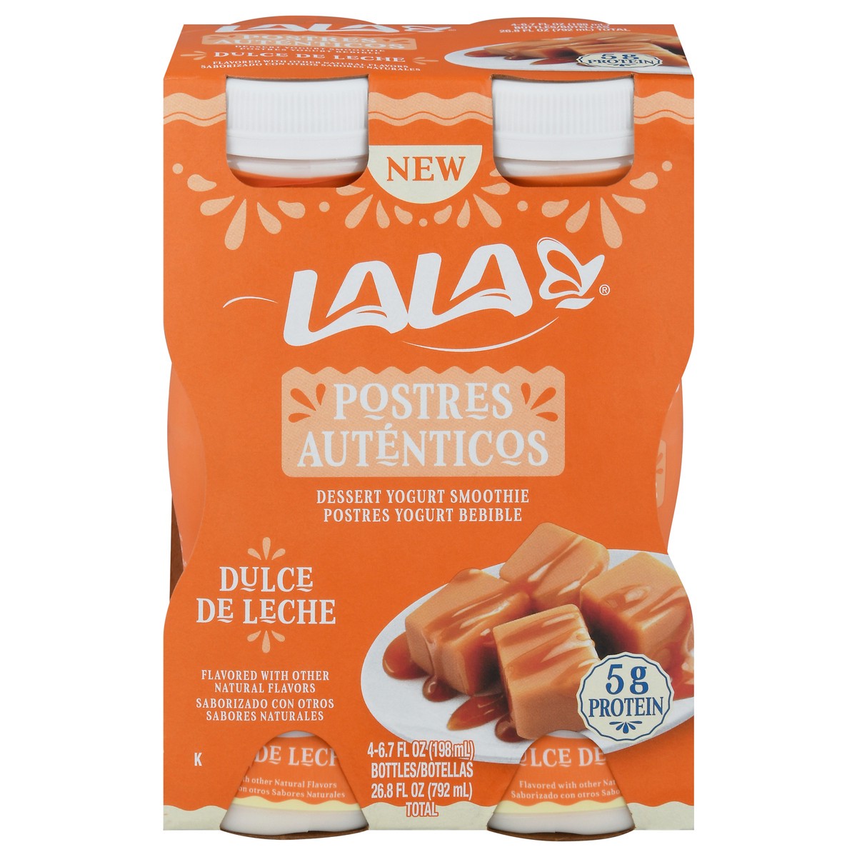 LALA Dulce De Leche Dessert Yogurt Smoothie 4 - 6.7 fl oz Bottles 4 ct ...