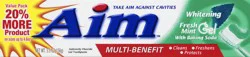 Aim Whitening Anticavity Fluoride Fresh Mint with Baking Soda Gel ...