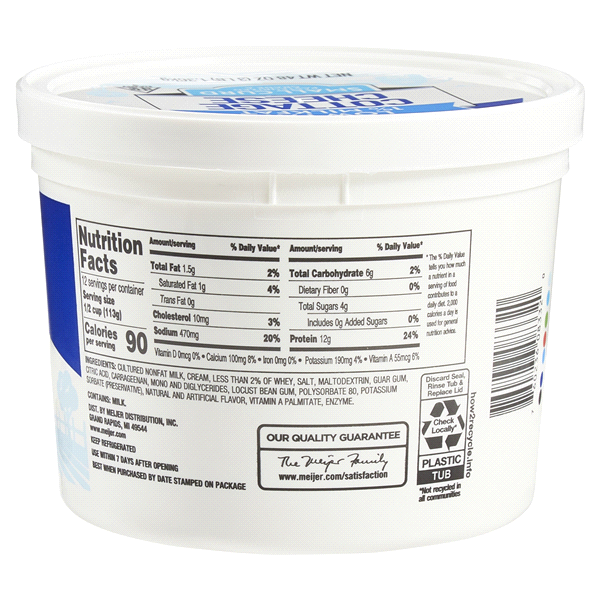 Meijer Low Fat Cottage Cheese 48 oz | Shipt