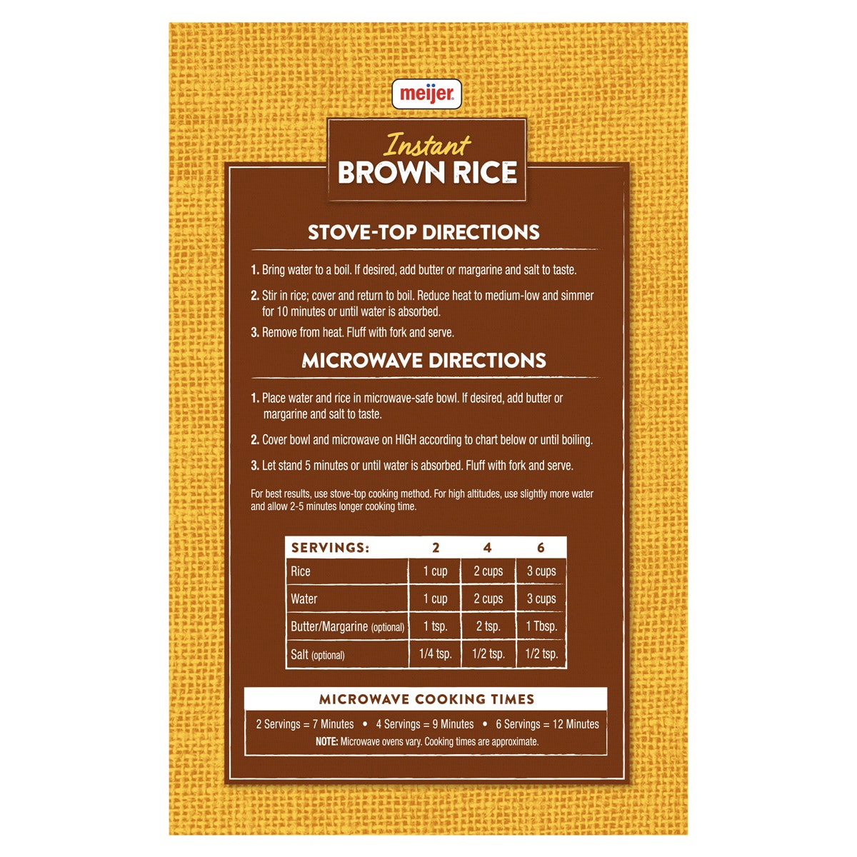 Meijer Instant Whole Grain Brown Rice 28 oz | Shipt