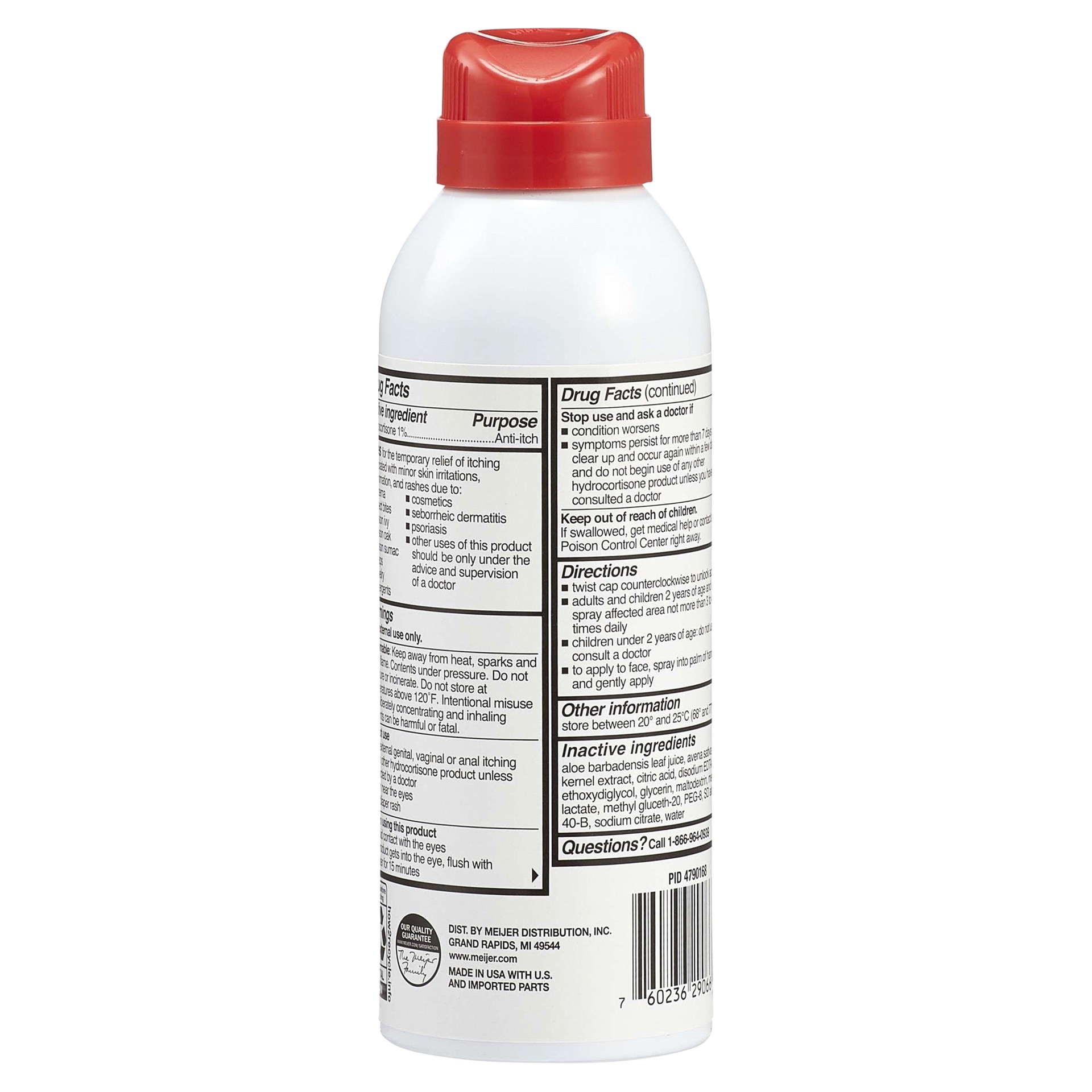 Meijer Hydrocortisone Spray 4 oz | Shipt