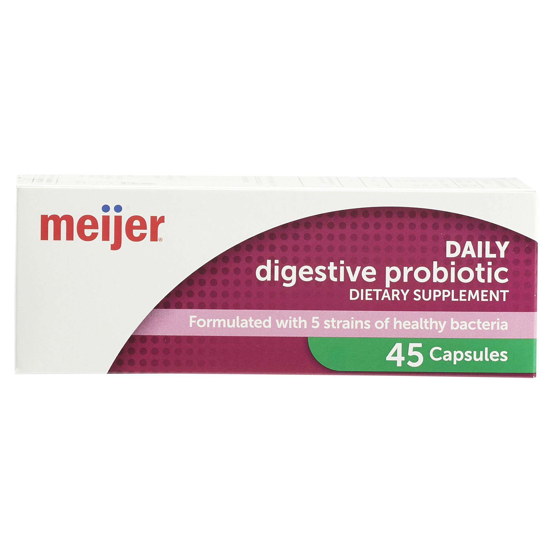 Meijer Daily Digestive Probiotic Dietary Supplement 45 ct | Shipt