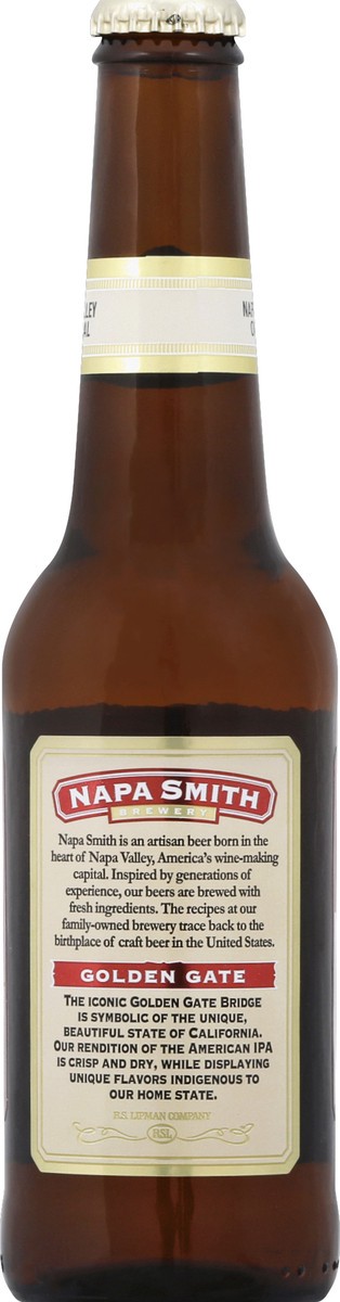 Napa Smith India Pale Ale, Napa Valley Original, Golden Gate Ipa 11.2 ...