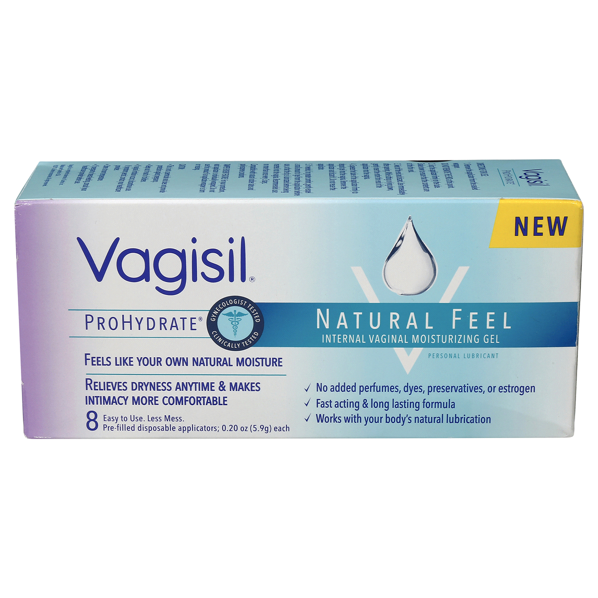 Vagisil ProHydrate Natural Feel Internal Vaginal Moisturizing Gel 8 ct ...