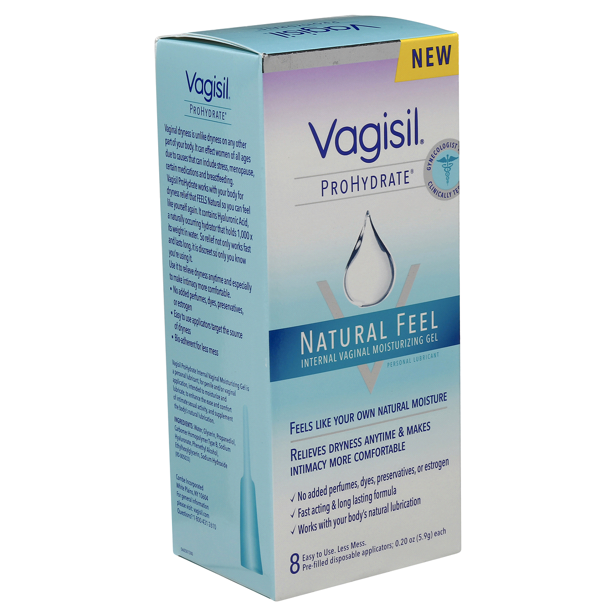Vagisil ProHydrate Natural Feel Internal Vaginal Moisturizing Gel 8 ct ...
