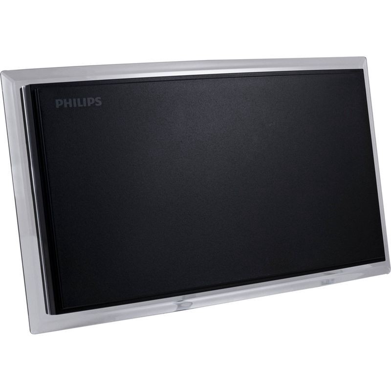 Philips Crystal HD Indoor Amplified TV Antenna with 6' Coaxial Cable ...