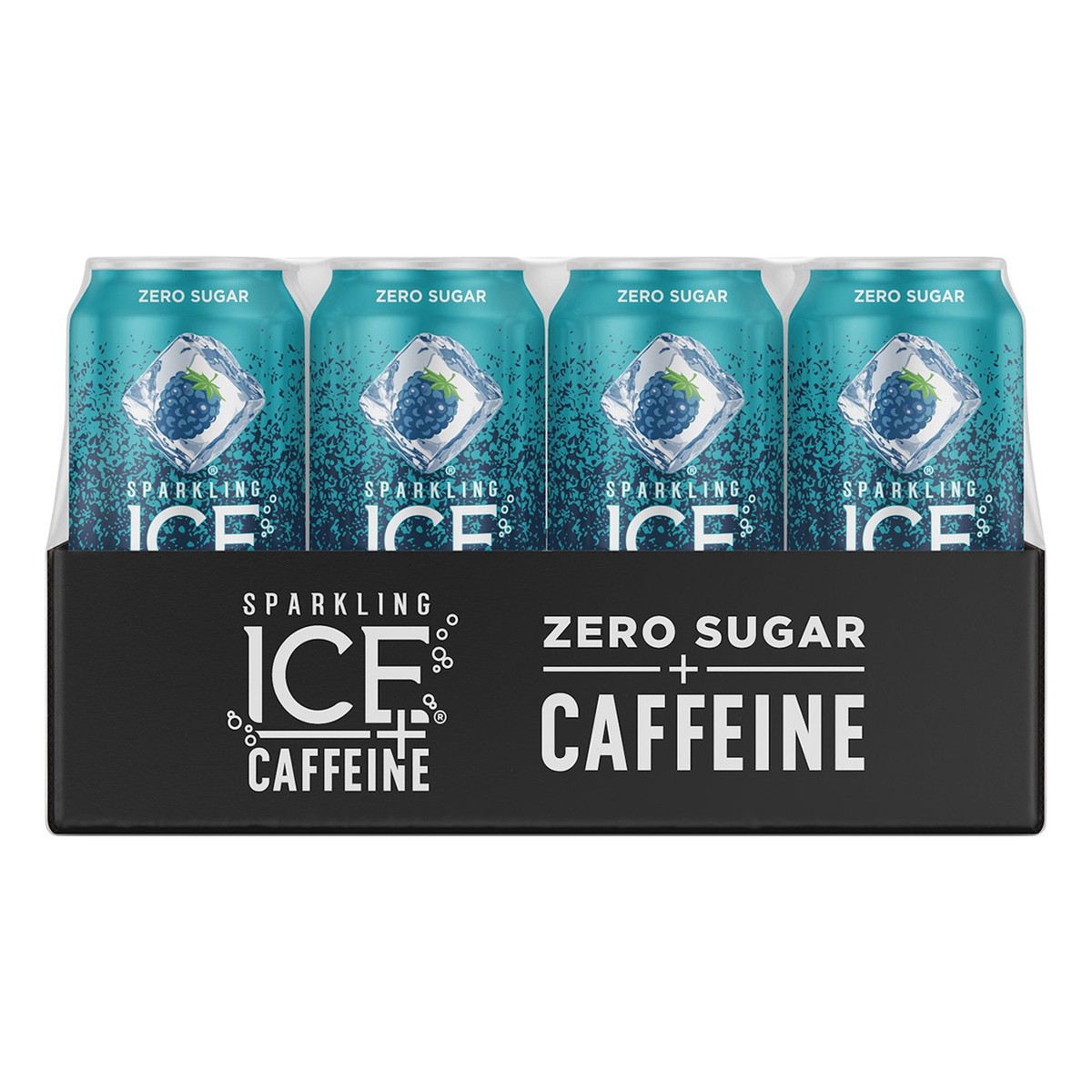 Sparkling Ice +Caffeine Blue Raspberry 12/16oz Can 192 fl oz | Shipt