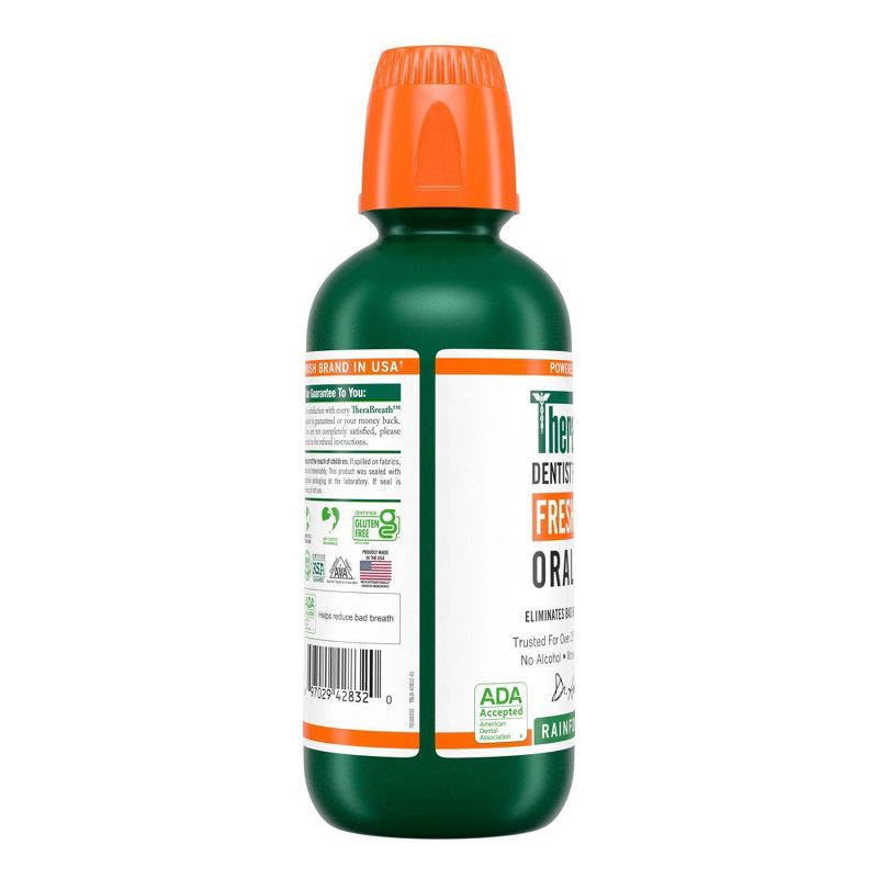 Therabreath Fresh Breath Mouthwash Rainforest Mint - 16 fl oz 16 fl oz ...