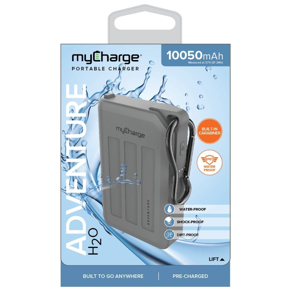 myCharge Adventure H2O Max 10050mAh/2.4A Output Dual USB-A Port Power ...