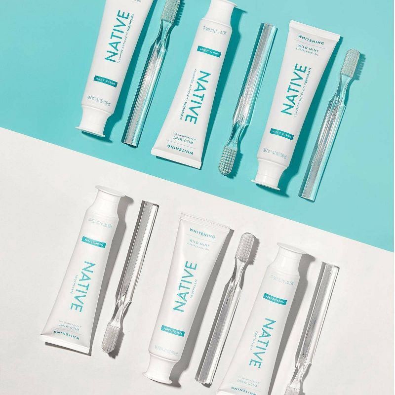 Native Whitening Wild Oil Fluoride Free Natural Toothpaste - Mint ...