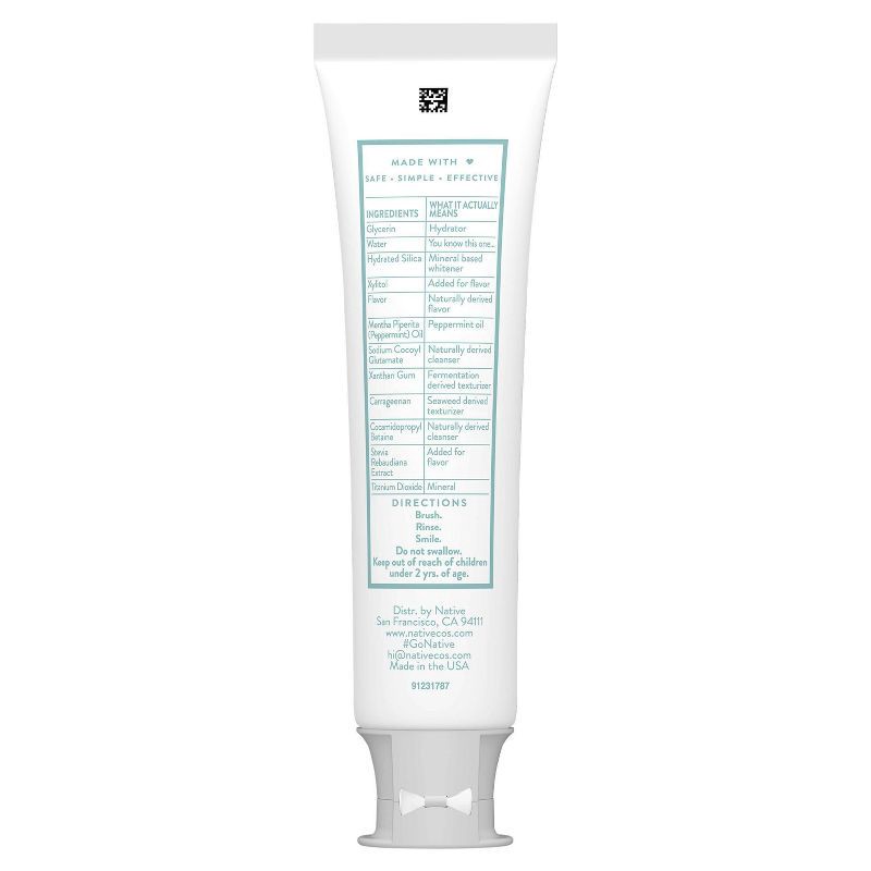 Native Whitening Wild Oil Fluoride Free Natural Toothpaste - Mint ...