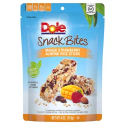 Dole Snack Bites Mango Strawberry Almond Rice Sticks Pouch 4 oz | Shipt