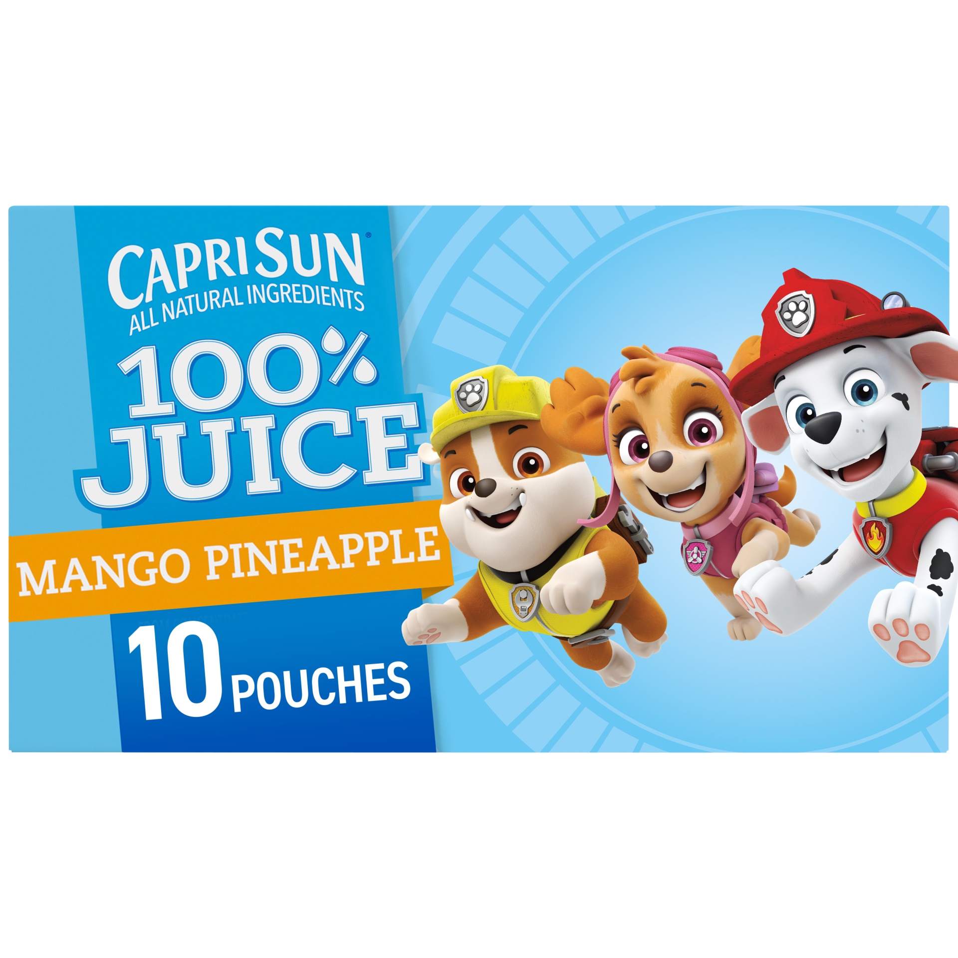 Capri Sun 100% Juice Paw Patrol Mango Pineapple Naturally Flavored ...