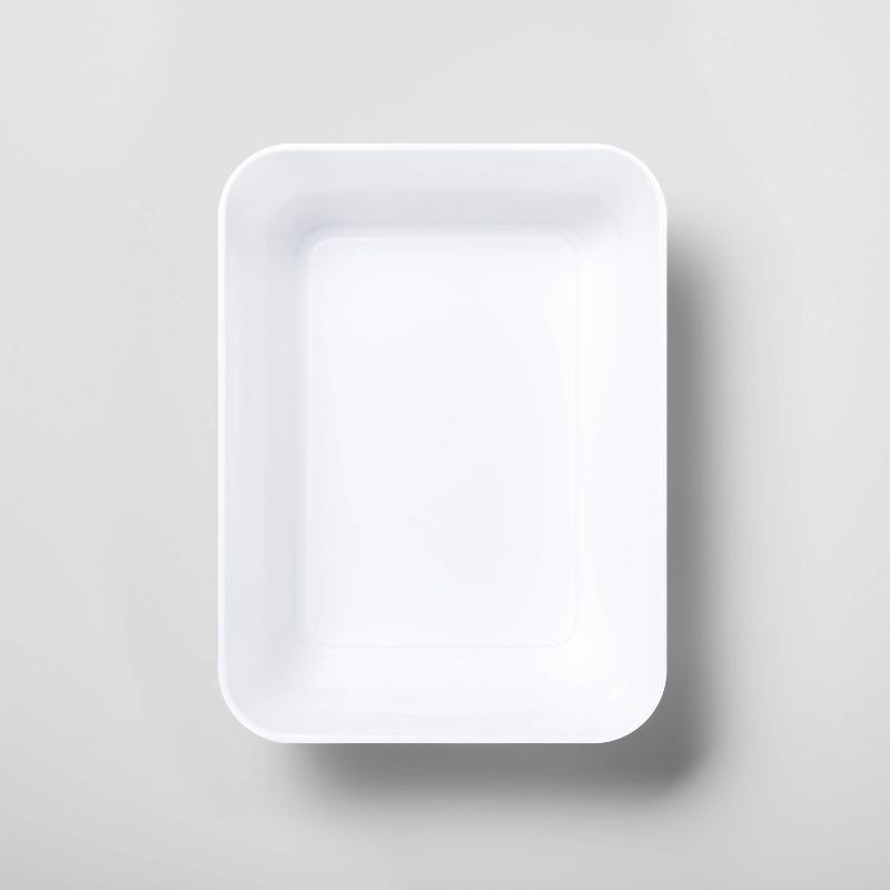 3pk Medium Storage Trays White - Brightroom™ 3 ct | Shipt
