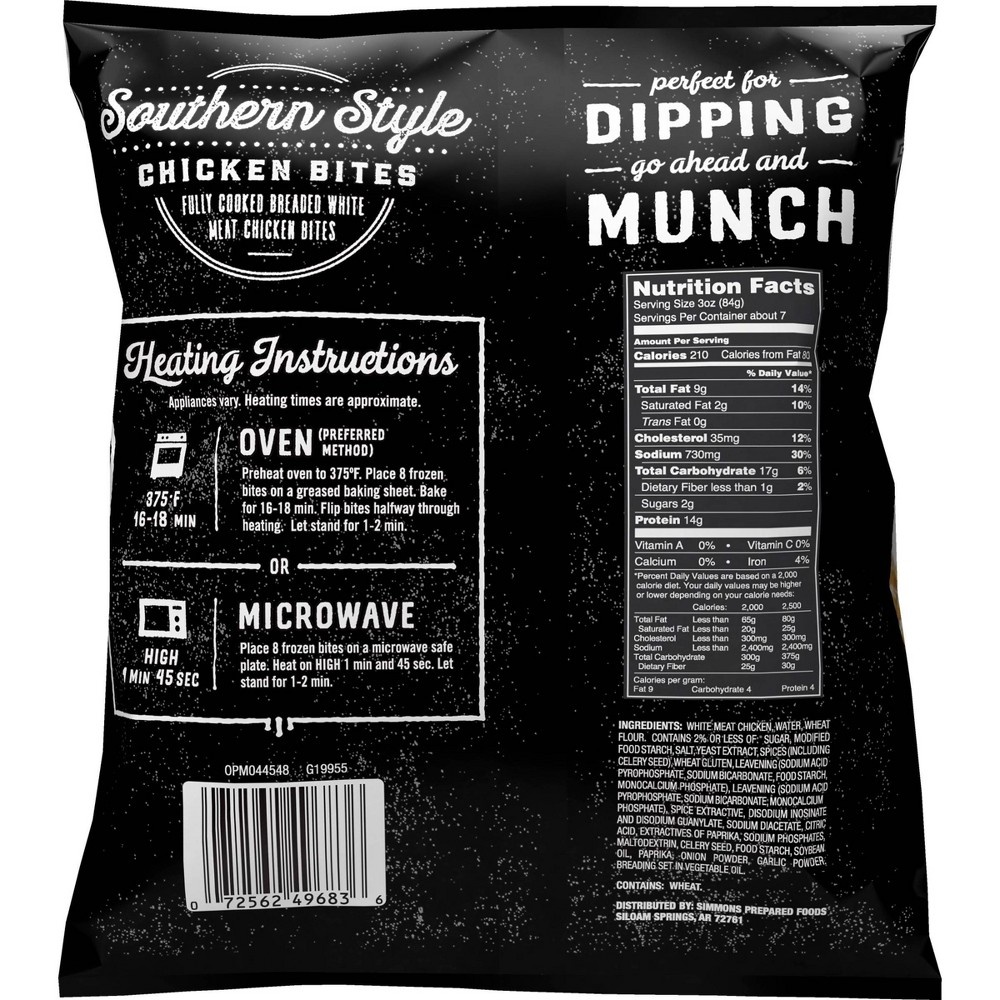 Simmons Signature Southern Style Chicken Bites 22 oz | Shipt