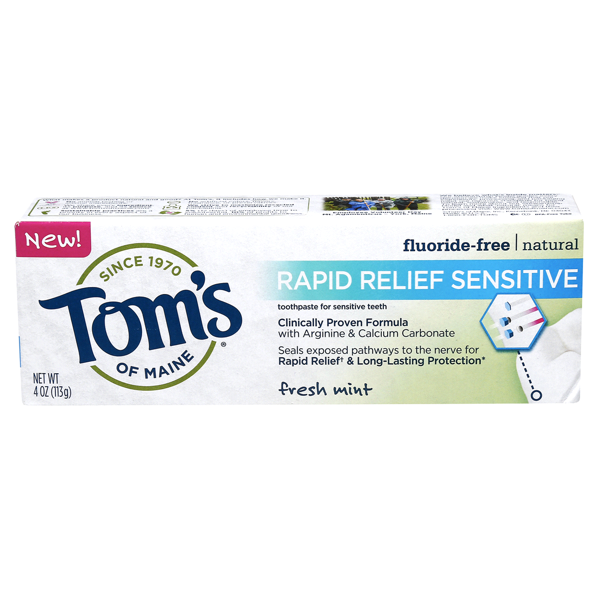 Tom's of Maine Toms of Maine Rapid Relief Sensitive Mint Natural ...