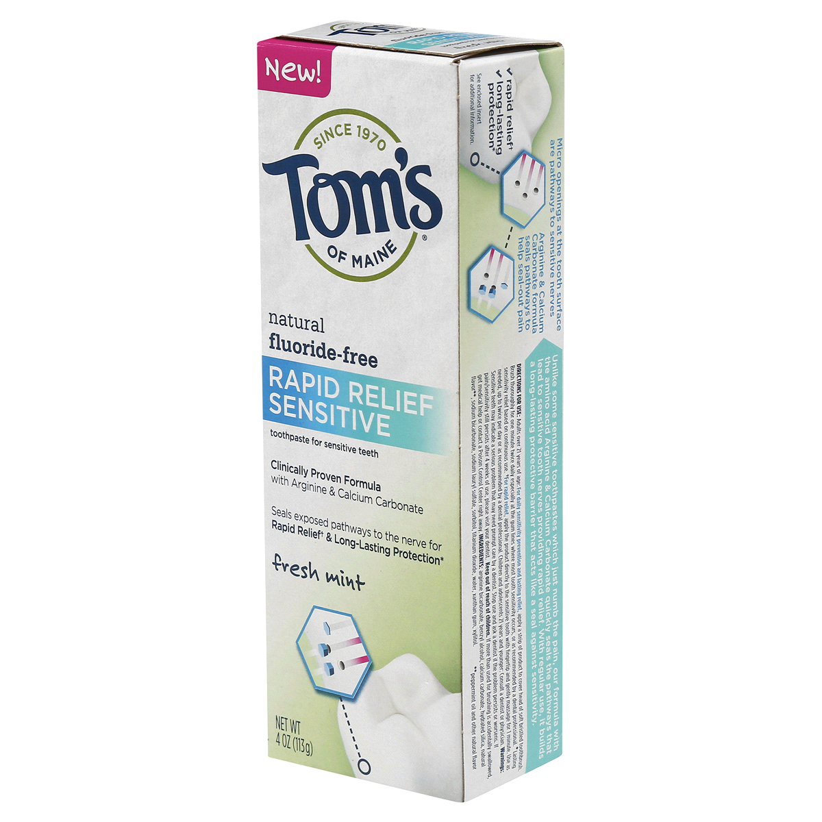 Tom's of Maine Toms of Maine Rapid Relief Sensitive Mint Natural ...