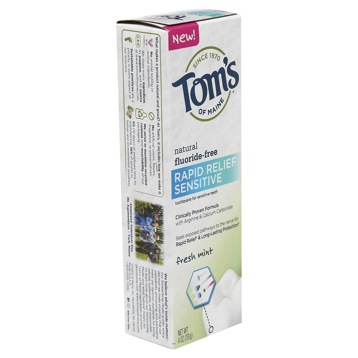 Tom's of Maine Toms of Maine Rapid Relief Sensitive Mint Natural ...