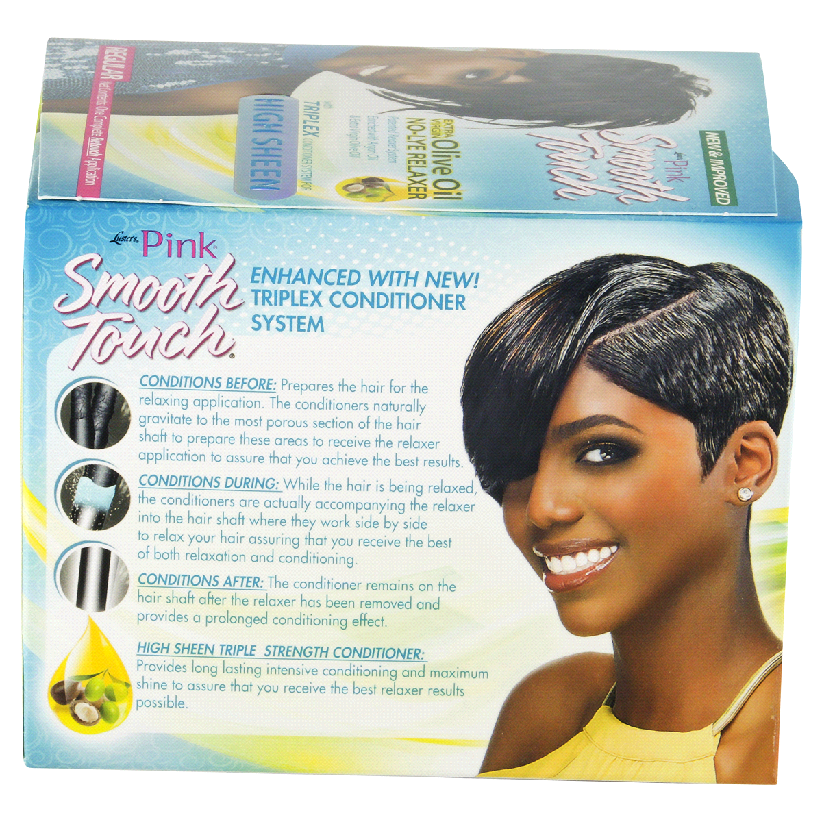 Luster's Pink Smooth Touch Extra Virgin Olive Oil No-Lye Relaxer 1 ct ...