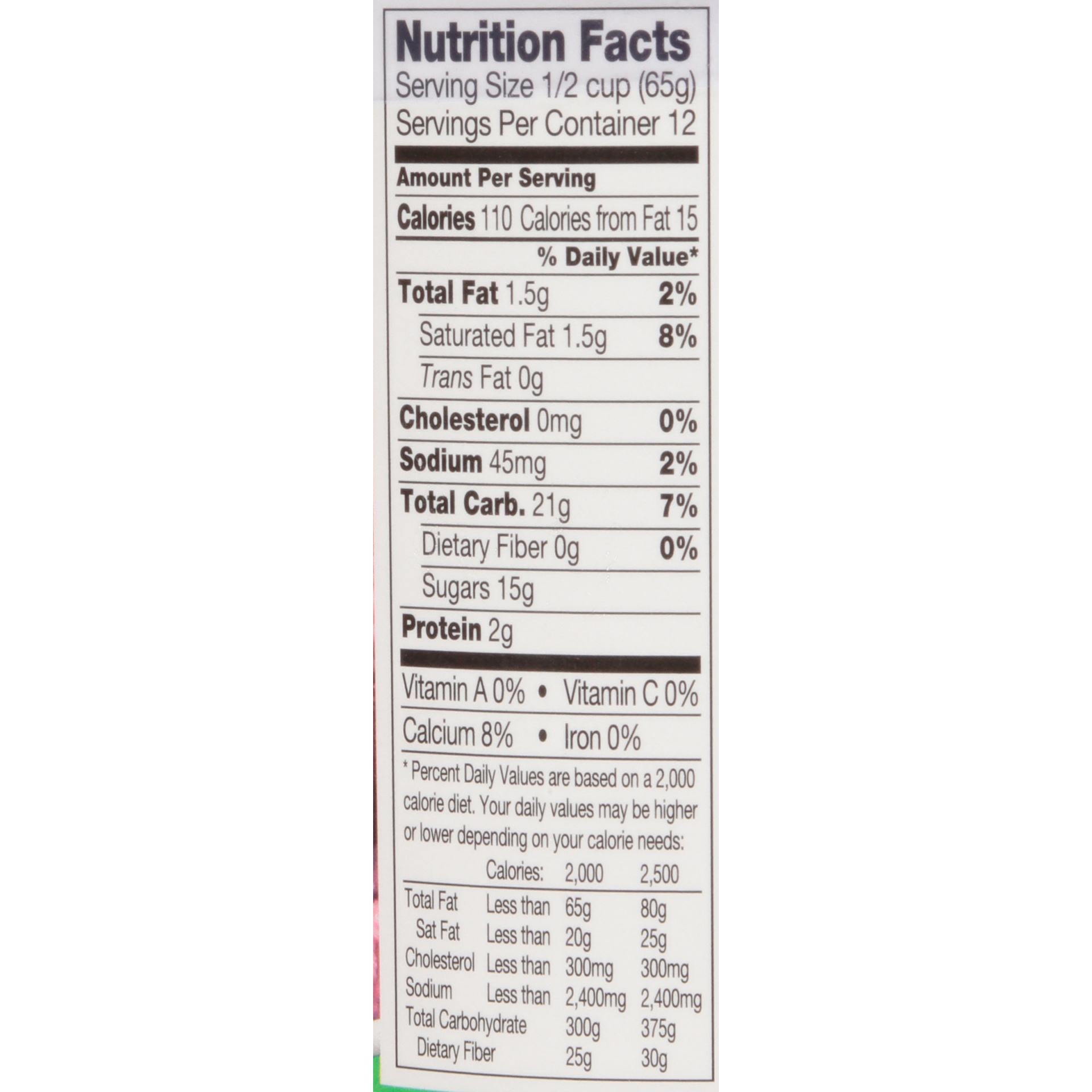 Kemps Black Jack Cherry Low Fat Smooth & Creamy Frozen Yoghurt 1.5 qt ...