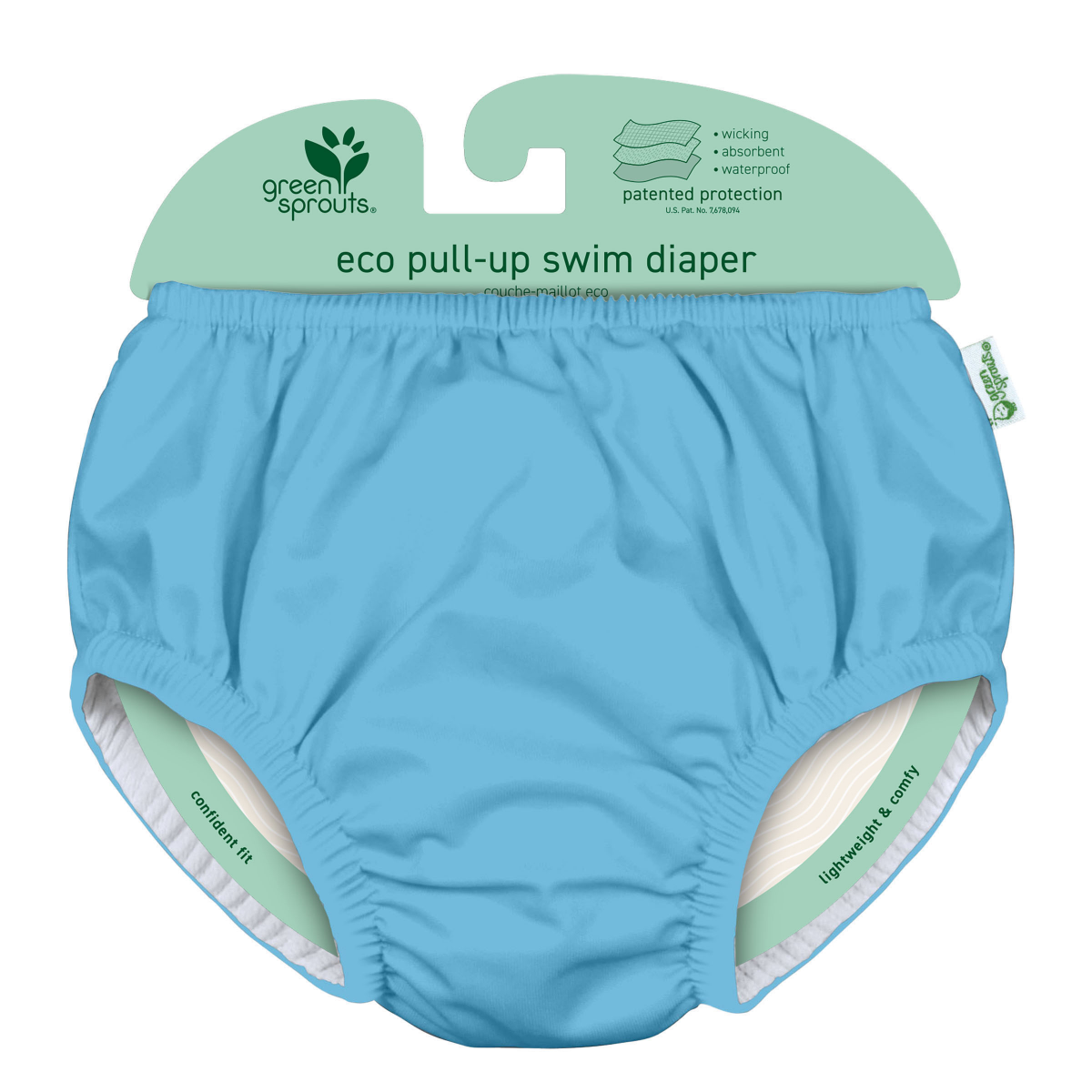 Green Sprouts Eco Pull-up Reusable Swim Diaper, Assorted Designs, 18mo ...