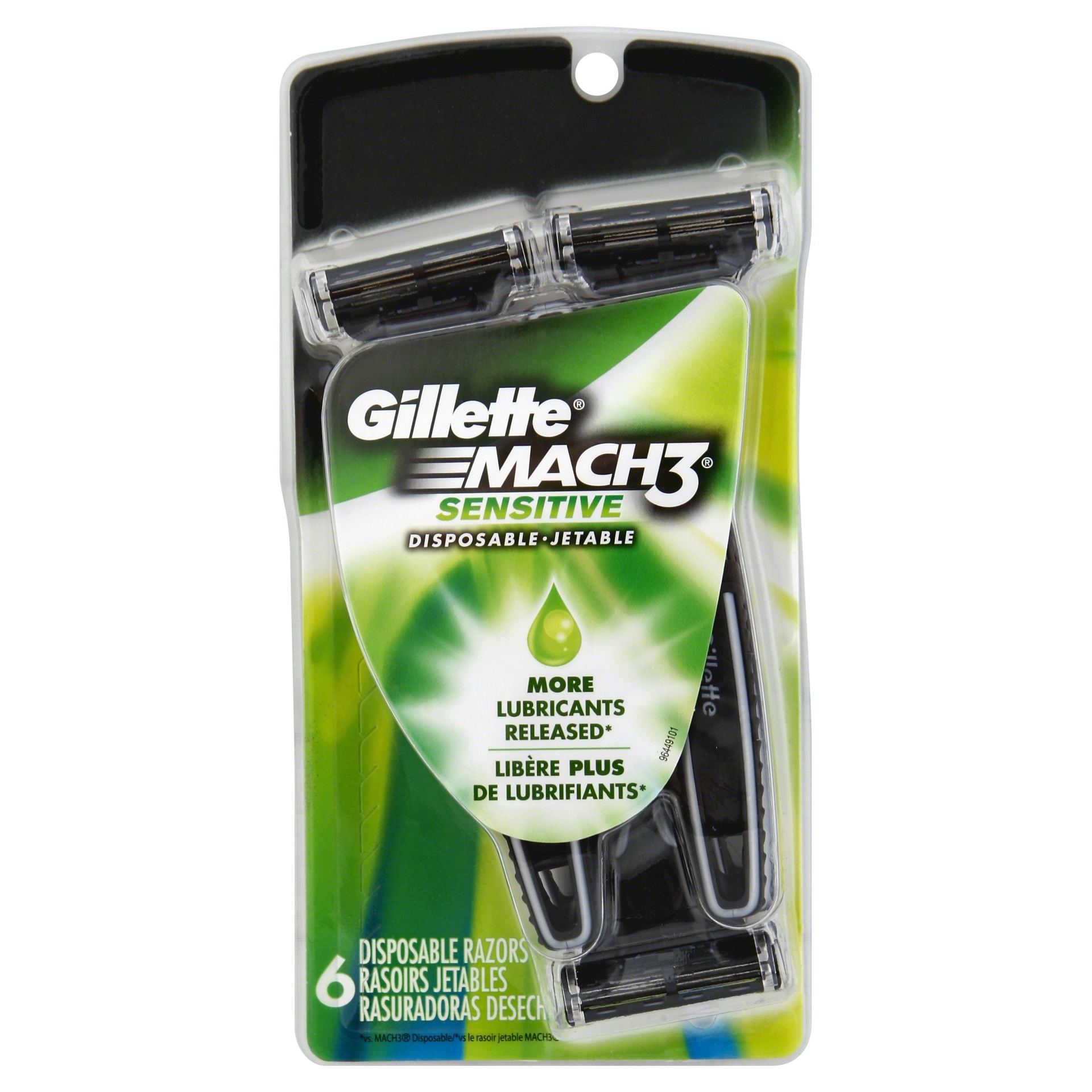 Gillette Mach 3 Sensitive Disposable Razors 6 ct | Shipt