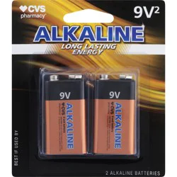 Cvs 9v Alkaline Batteries, 2 Ct 2 ct | Shipt