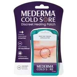 MEDERMA US Mederma Cold Sore Discreet Healing Patch, 12 Hour Protection ...