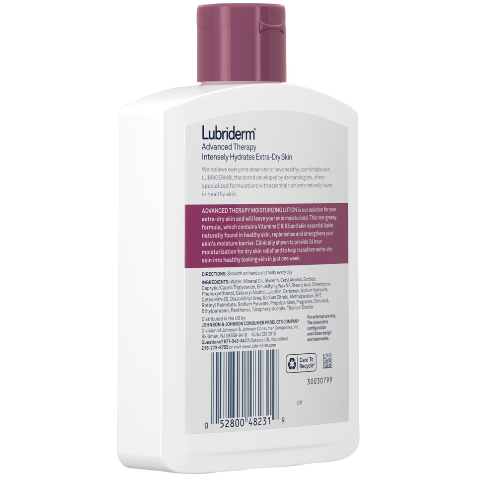 Lubriderm Advanced Therapy Fragrance-Free Moisturizing Lotion with ...