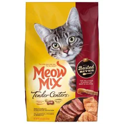 Meow Mix Tender Centers with Basted Bites with Flavors of Beef & Salmon ...