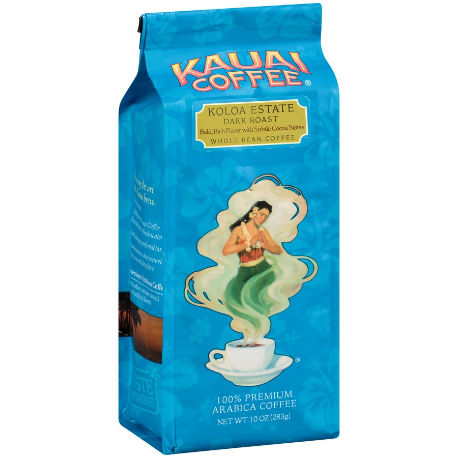 Kauai Coffee Whole Bean Koloa Dark Roast 10 oz | Shipt