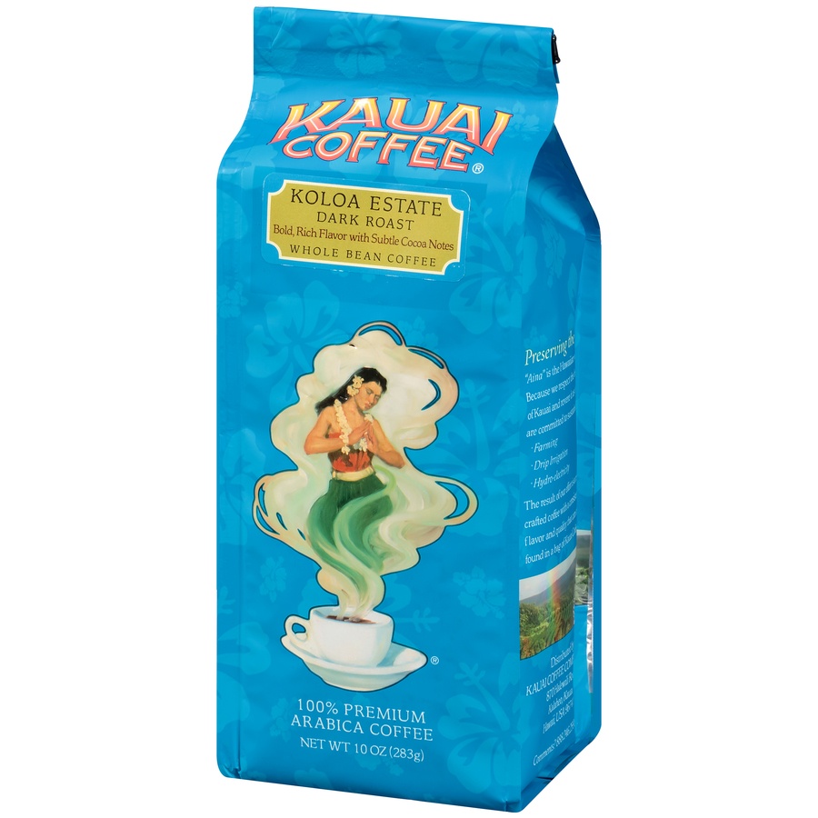 Kauai Coffee Whole Bean Koloa Dark Roast 10 oz | Shipt