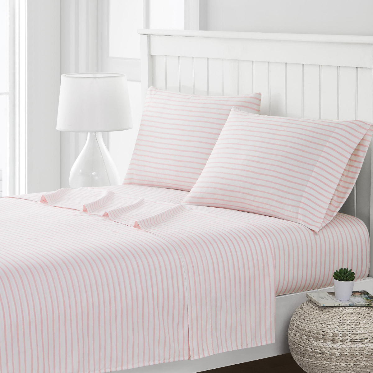 Mason & Mollie Sheet Set, Twin, Pink Stripe 1 ct | Shipt