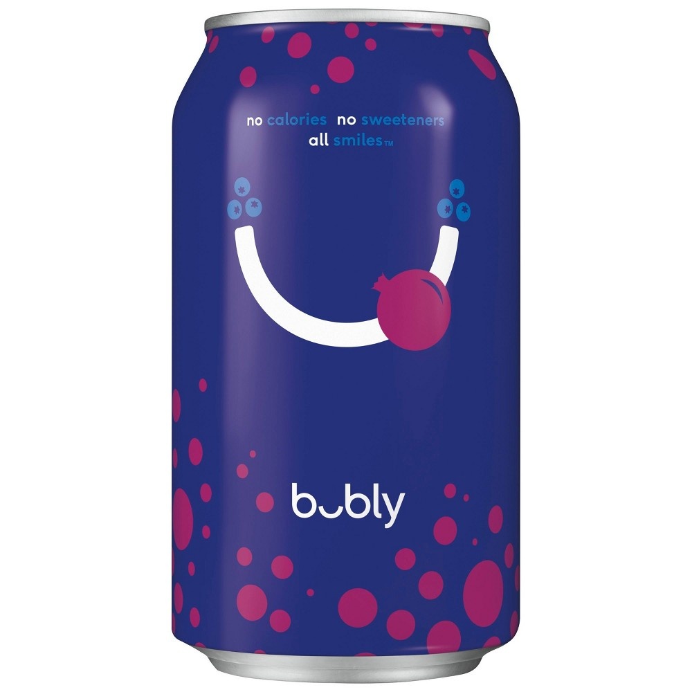 bubly Blueberry Pomegranate Sparkling Water - 8pk/12 fl oz Cans 8 ct ...
