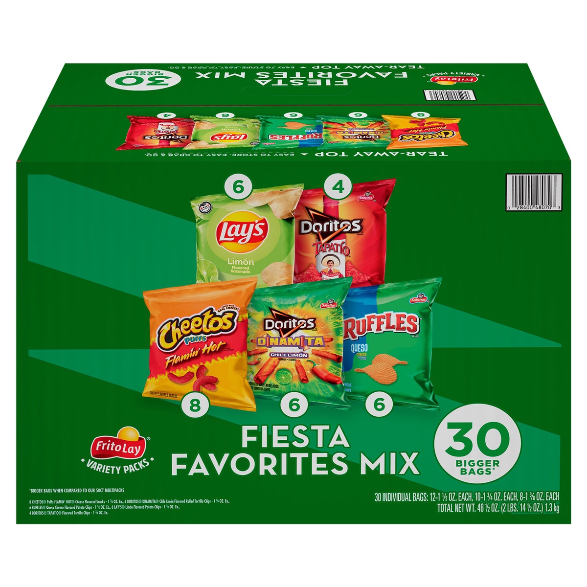 Frito-Lay Fiesta Favorites Mix Variety Pack 30 ct | Shipt