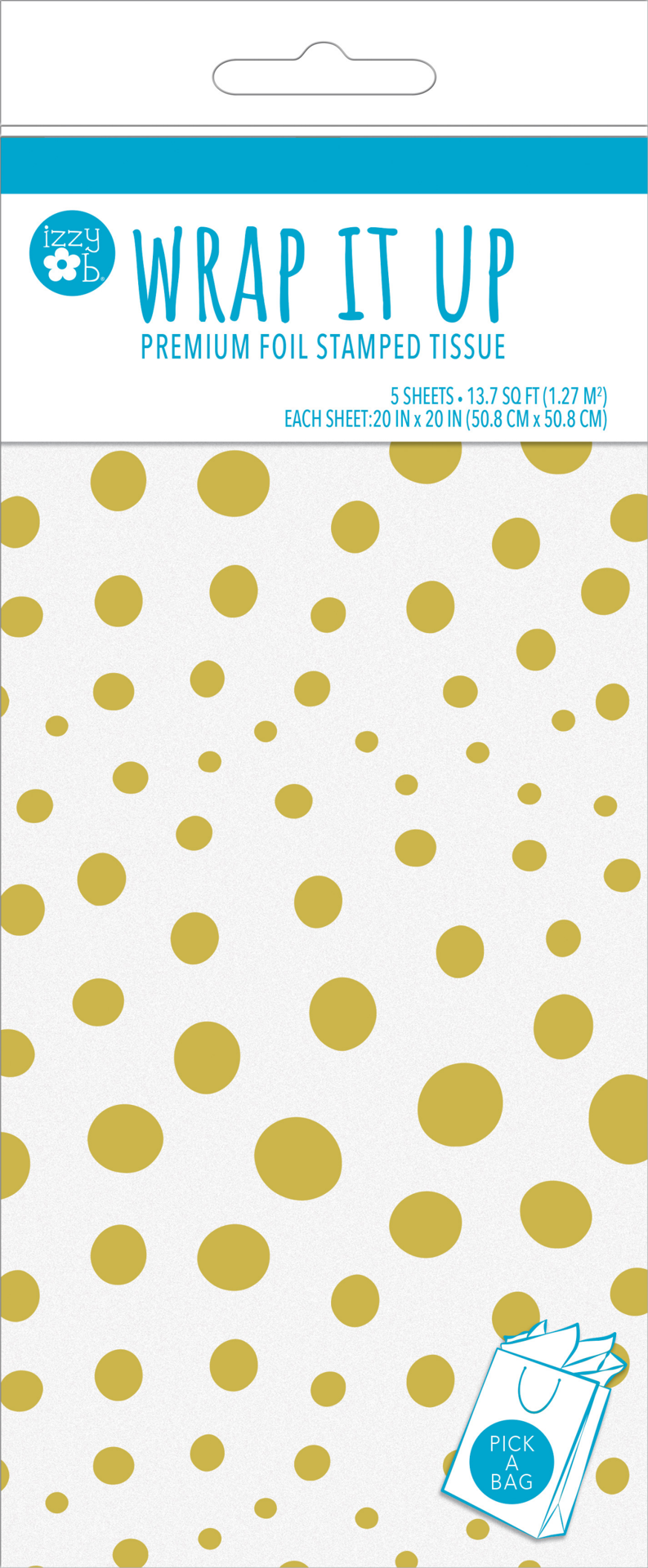 Izzy B White Tissue With Gold 5 ct | Shipt