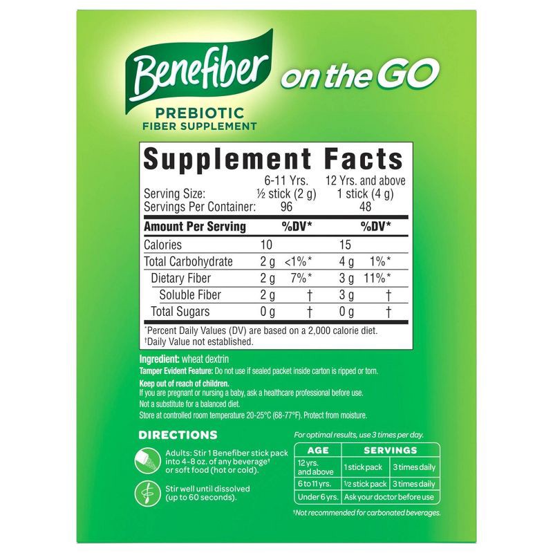 Benefiber Label