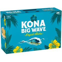 Kona Brewing Co. Big Wave Liquid Aloha Premium Beer 24 - 12 fl oz Cans ...