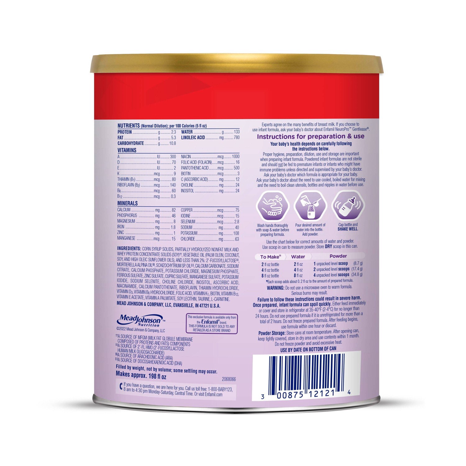 Enfamil Neuro Pro Infant Formula Milk-based Powder With Iron 27.4 oz ...