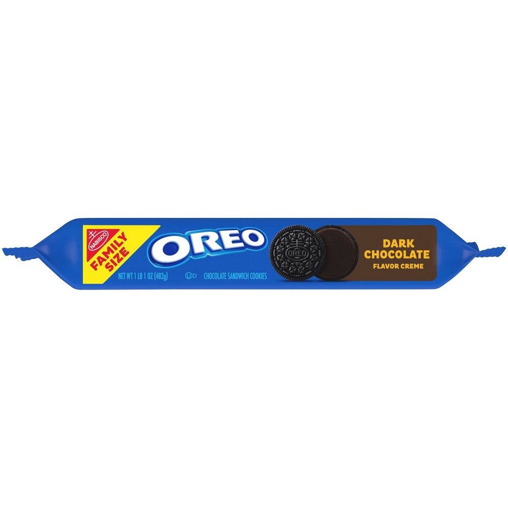 Oreo Chocolate Sandwich Cookies Dark Chocolate Flavor Creme Family Size ...