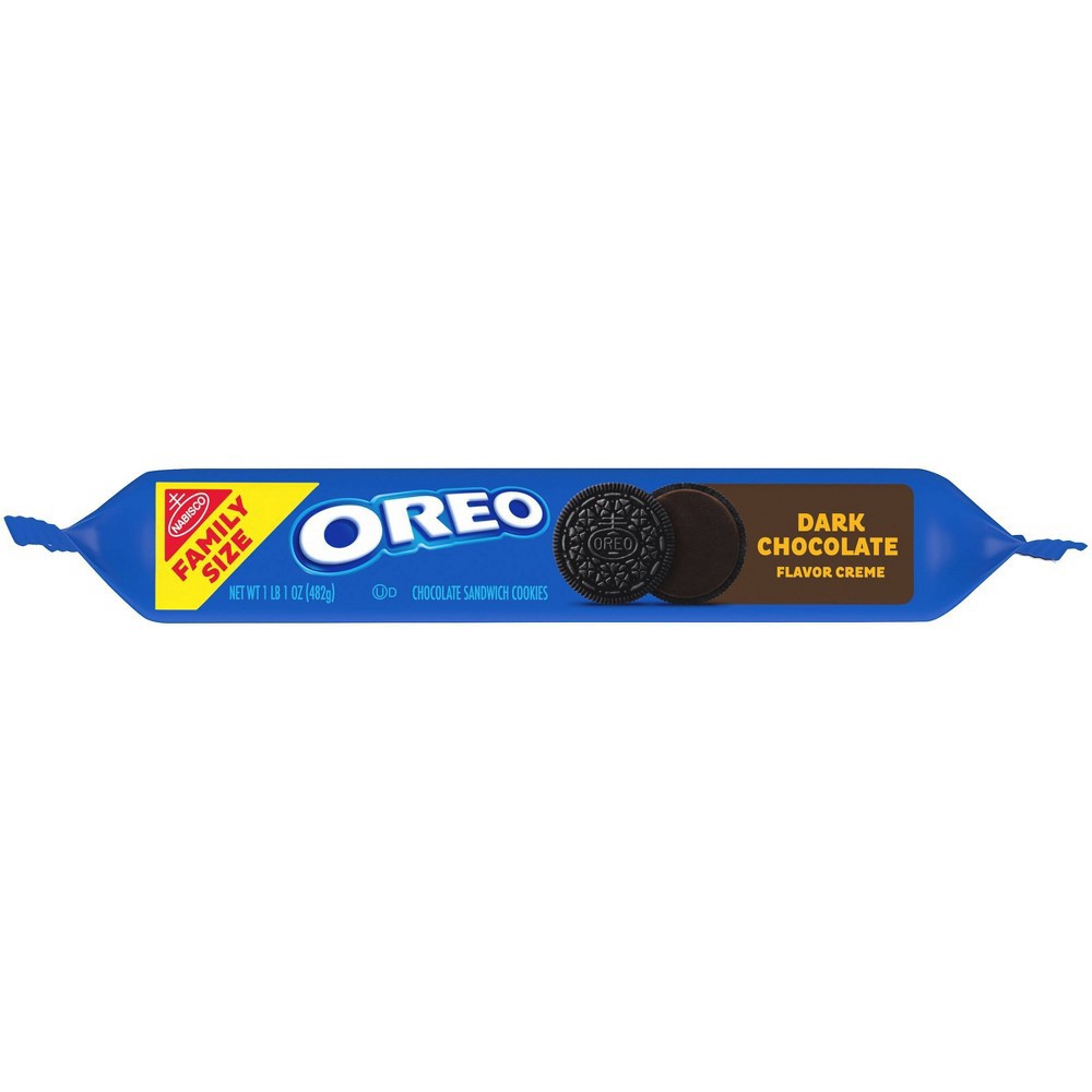 Oreo Chocolate Sandwich Cookies Dark Chocolate Flavor Creme Family Size ...