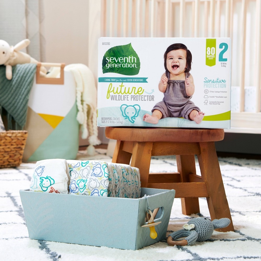 Seventh Generation Sensitive Protection Diapers Super Pack - Size 2 x ...