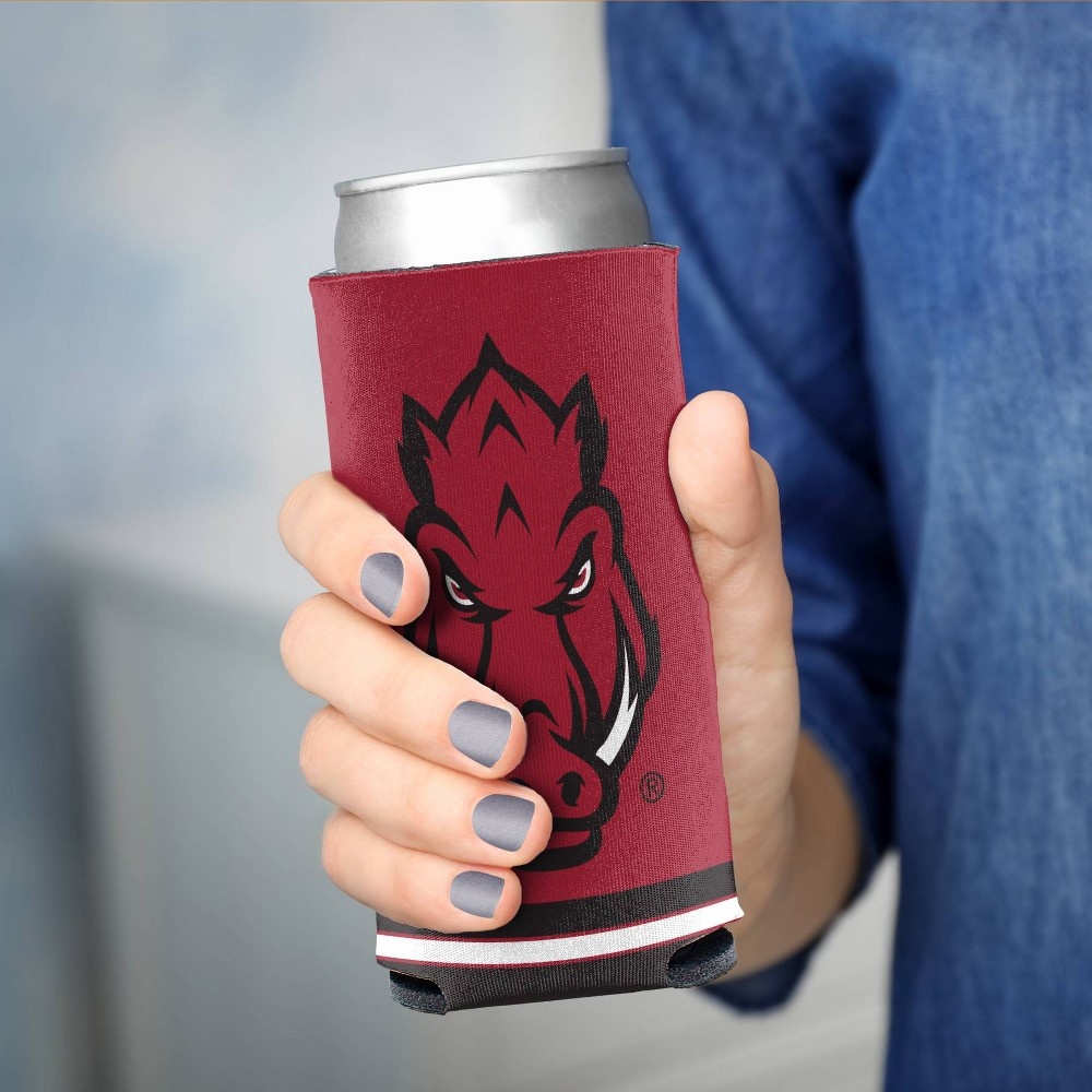 NCAA Arkansas Razorbacks Slim Can Cooler 1 ct | Shipt