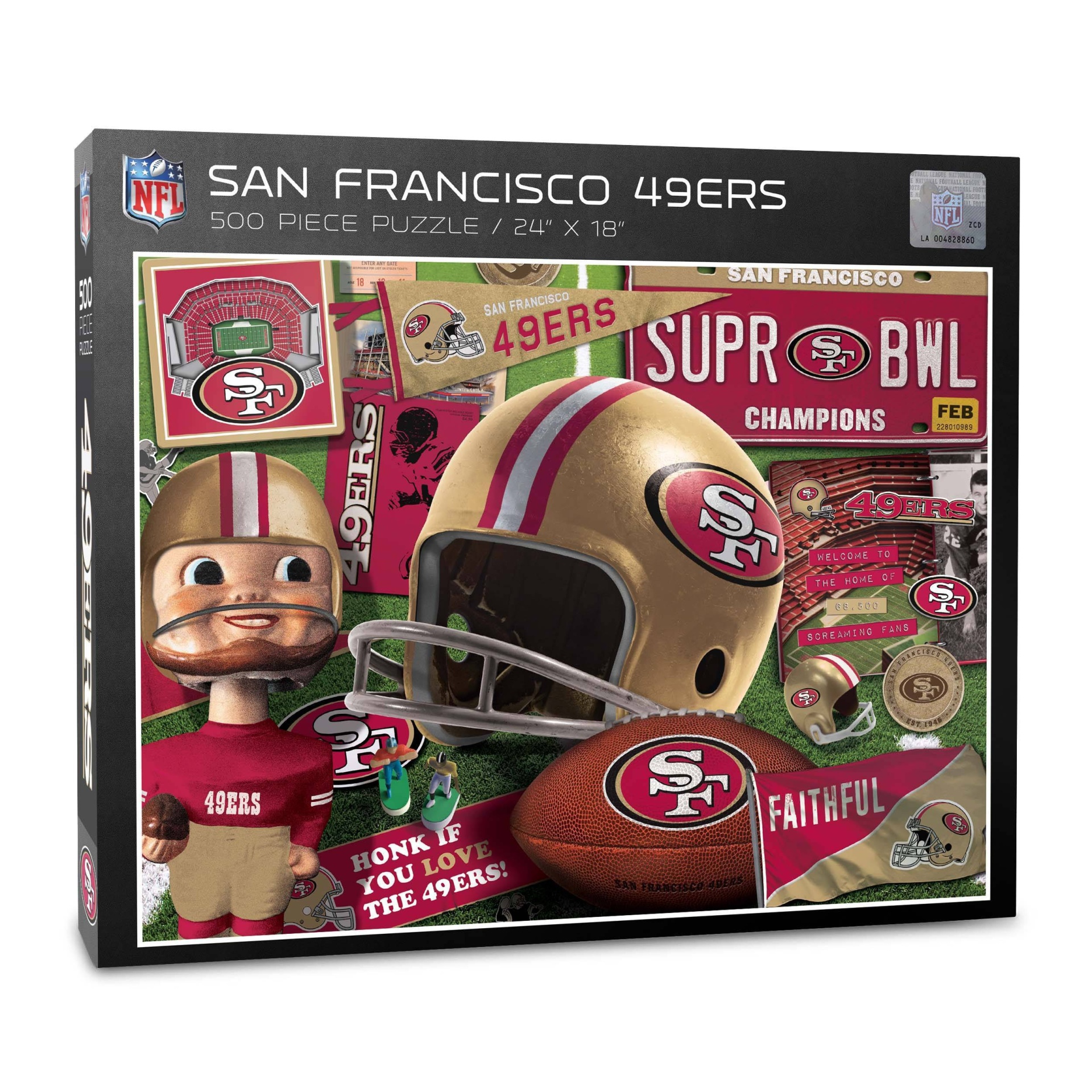 NFL San Francisco 49ers Retro Series Puzzle 500 ct | Shipt