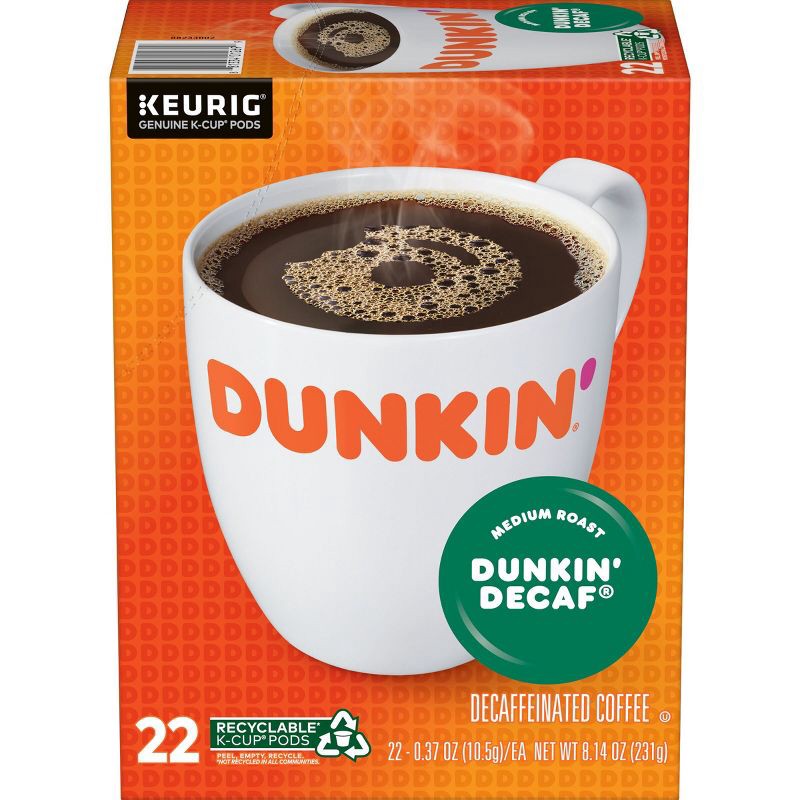 Dunkin' Donuts Dunkin' Dunkin' Decaf Medium Roast Coffee - Keurig K-Cup ...
