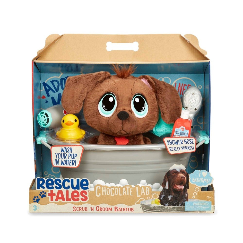 Little Tikes Rescue Tales Scrub 'n Groom Bathtub Playset w/ Chocolate ...