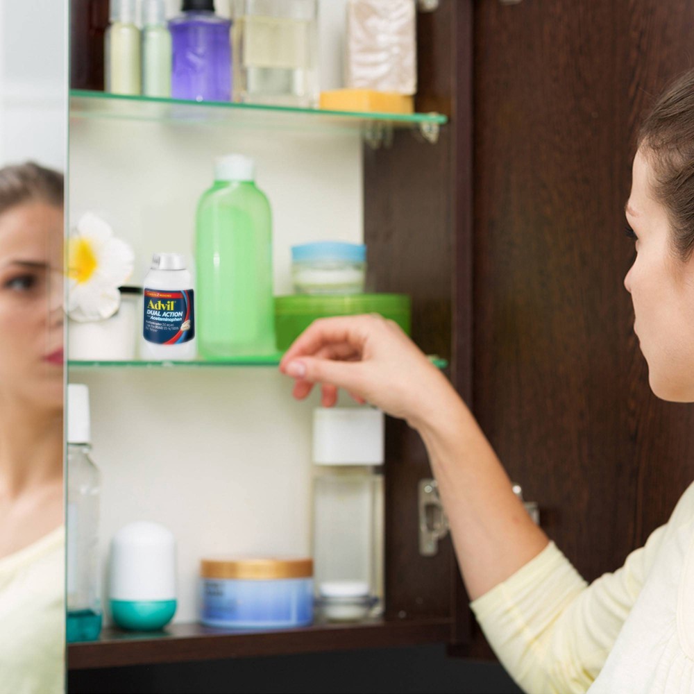 Advil Dual Action Coated Caplets with Acetaminophen, 250 Mg Ibuprofen ...